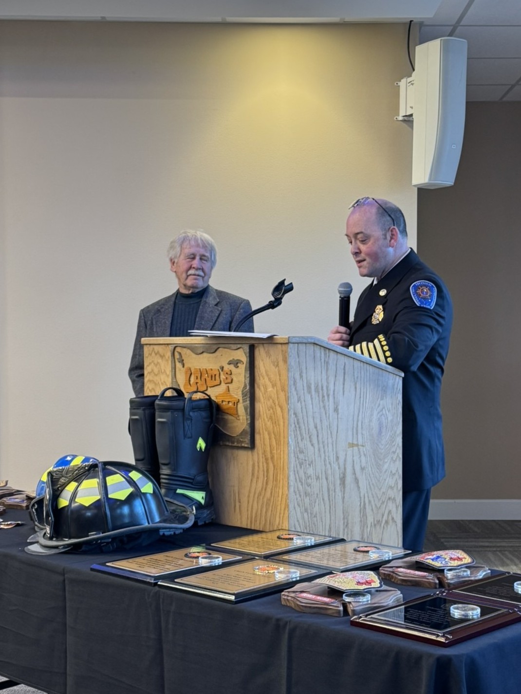 Chief Jager and Doug Van Pattern – Years of Service – Homer Independent ...